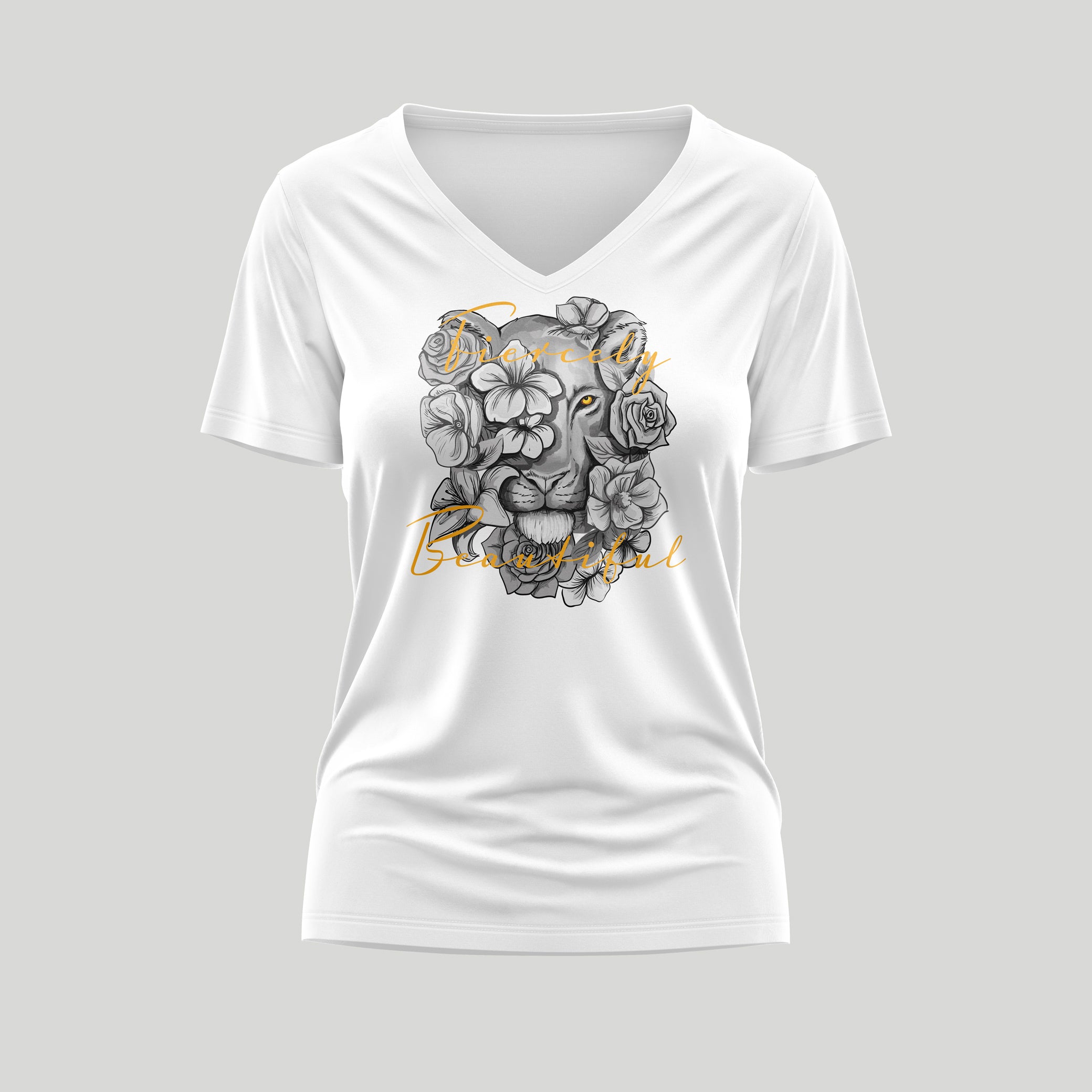 Fiercely Beautiful - V-Neck – Wrapped In Righteousness